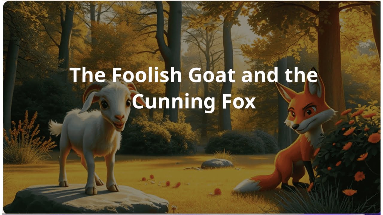 Moral Stories - The Foolish Goat and the Cunning Fox - YouTube