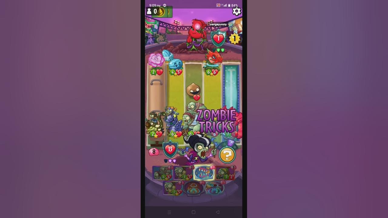 Immorticia Vs Rose Plant Vs Zombie Heroes - YouTube