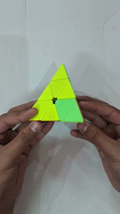 cool pattern trick on pyraminx cube #shortsviral #shortsvideo # ...