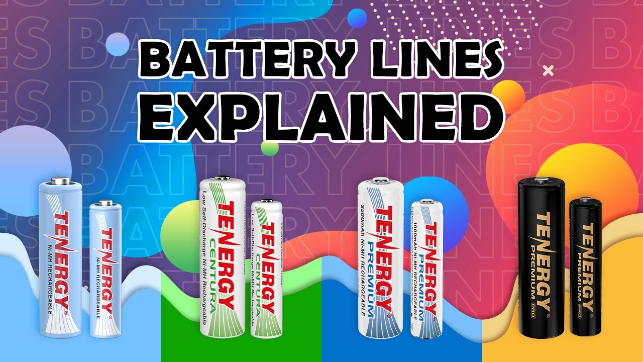 Tenergy rechargeable battery lines explained - YouTube