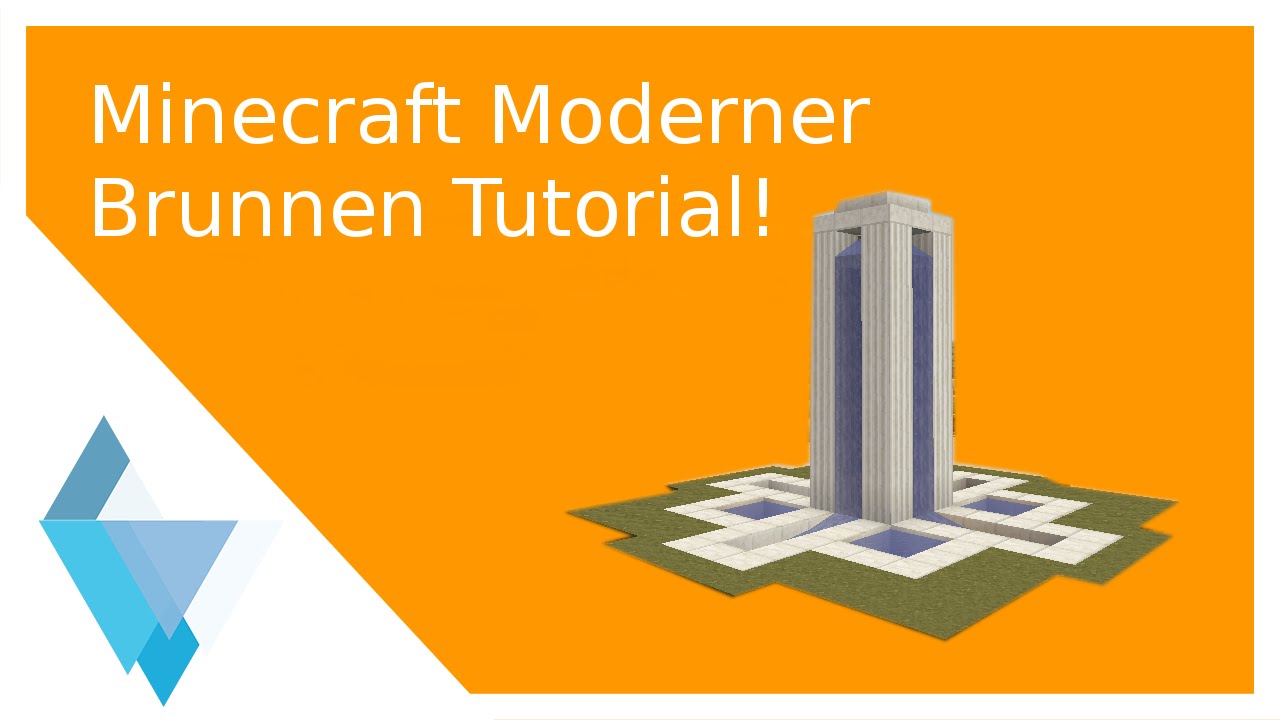Minecraft Moderner Brunnen Tutorial (Leicht) - YouTube