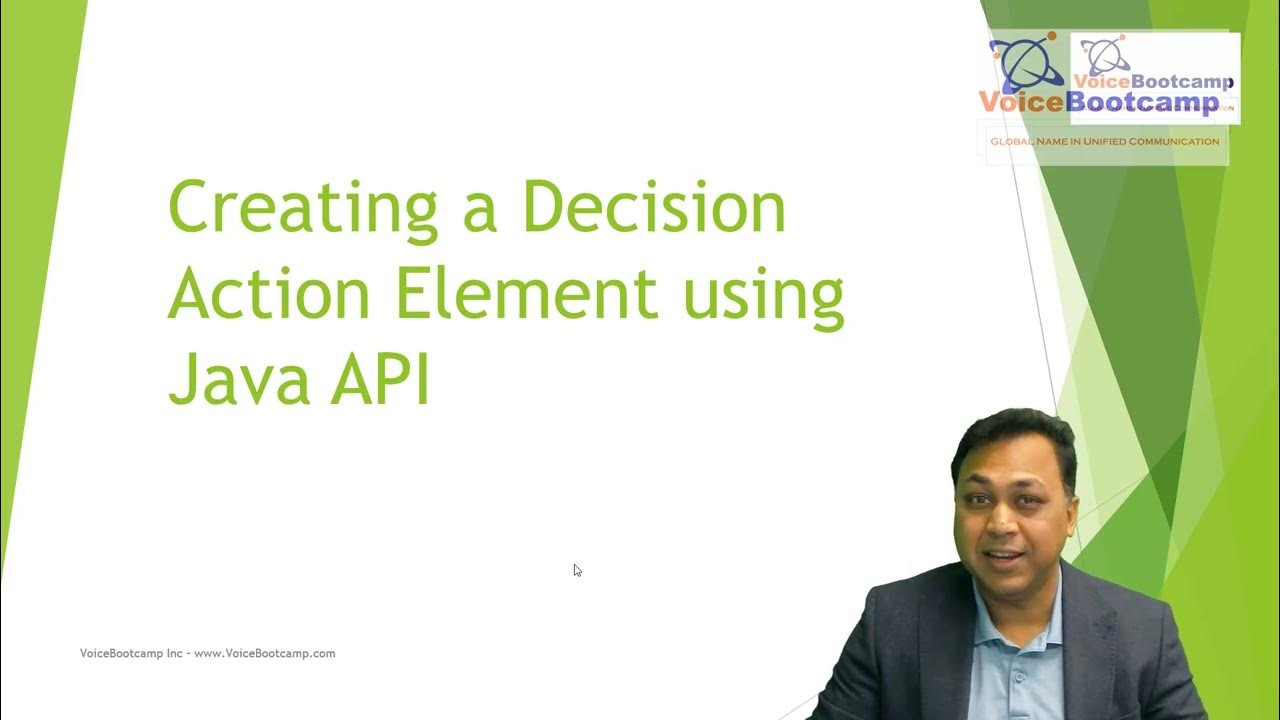 VoiceBootcamp - Cisco CVP Scripting - Creating a Decision Action Element using Java API - YouTube