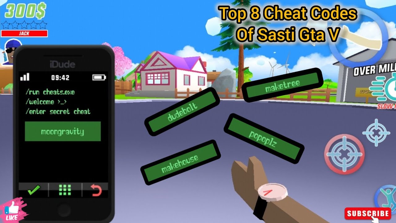 Top 8 Cheat Codes Of | Sasti Gta V | Ganesh_in_Game... - YouTube
