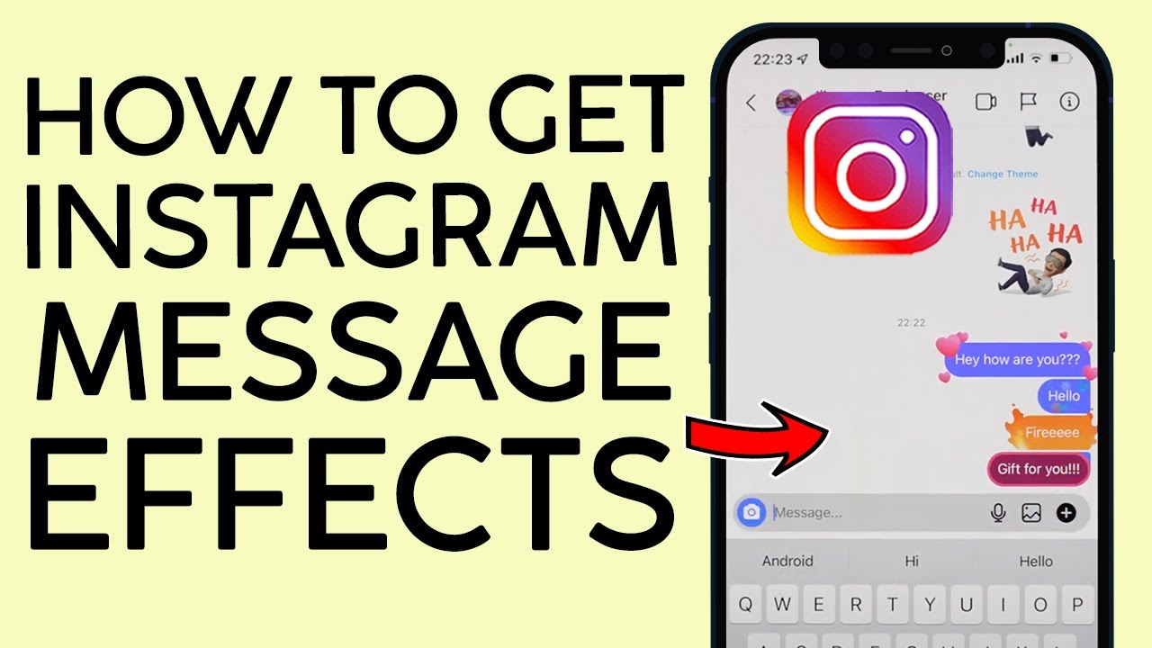 How to Create Message Effect on Instagram Dm | Fire Text | Gift Text ...