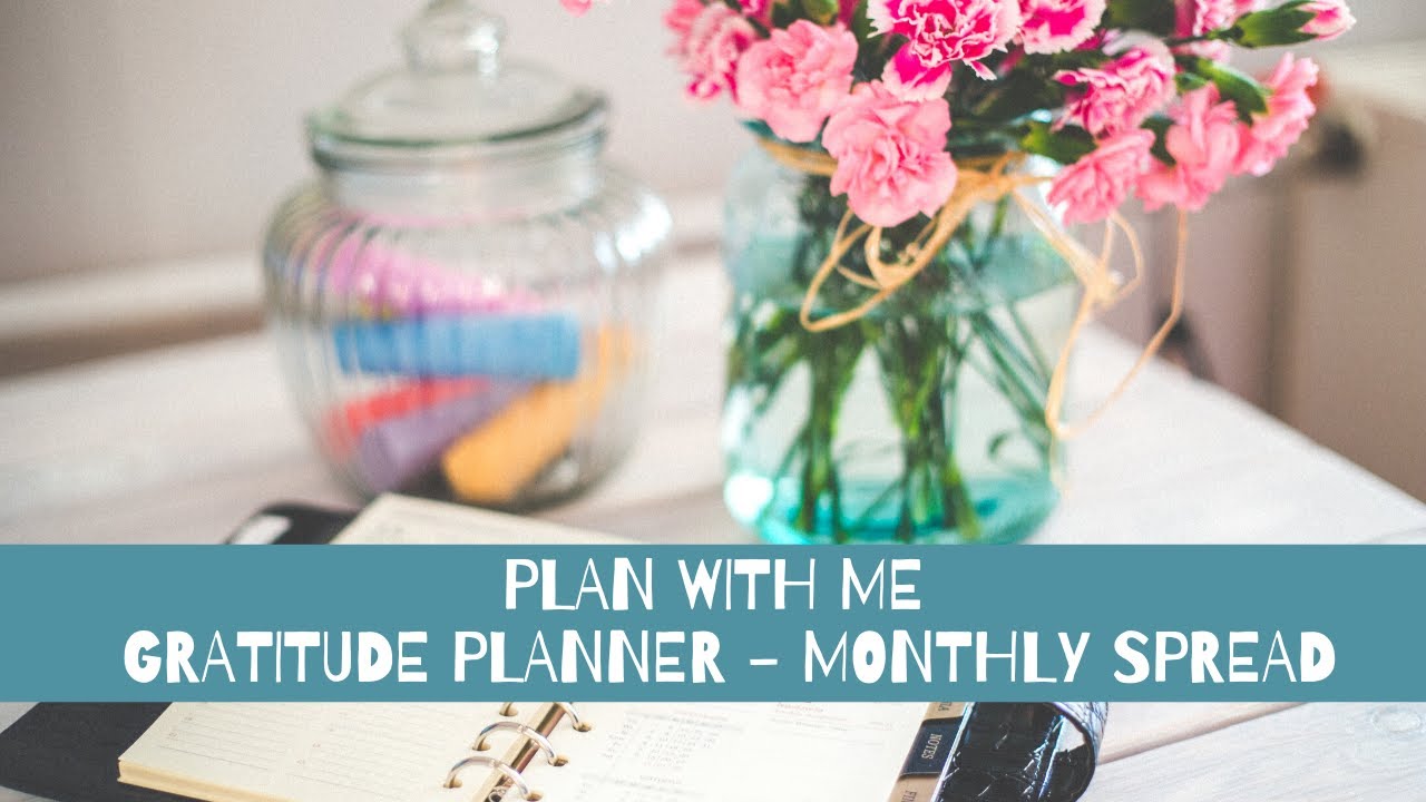 Gratitude Planner - February Monthly Spread - YouTube