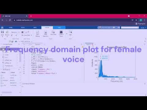 Gender recognisation in matlab using audio signal - YouTube
