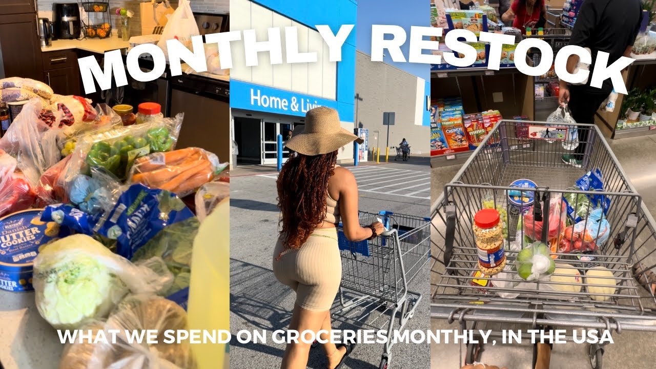 LIFE IN THE USA | Back to HTX, new lip glosses + HUGE Grocery Shopping ...