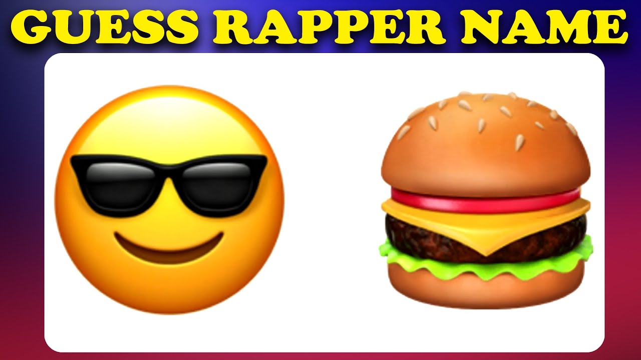 Can You Guess The Rapper From The Emoji Challenge ! Brain Teasers ...