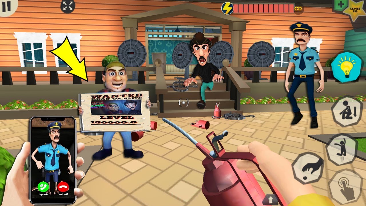 Scary Robber Home Clash Update Special Levels Control Brian Troll Felix ...