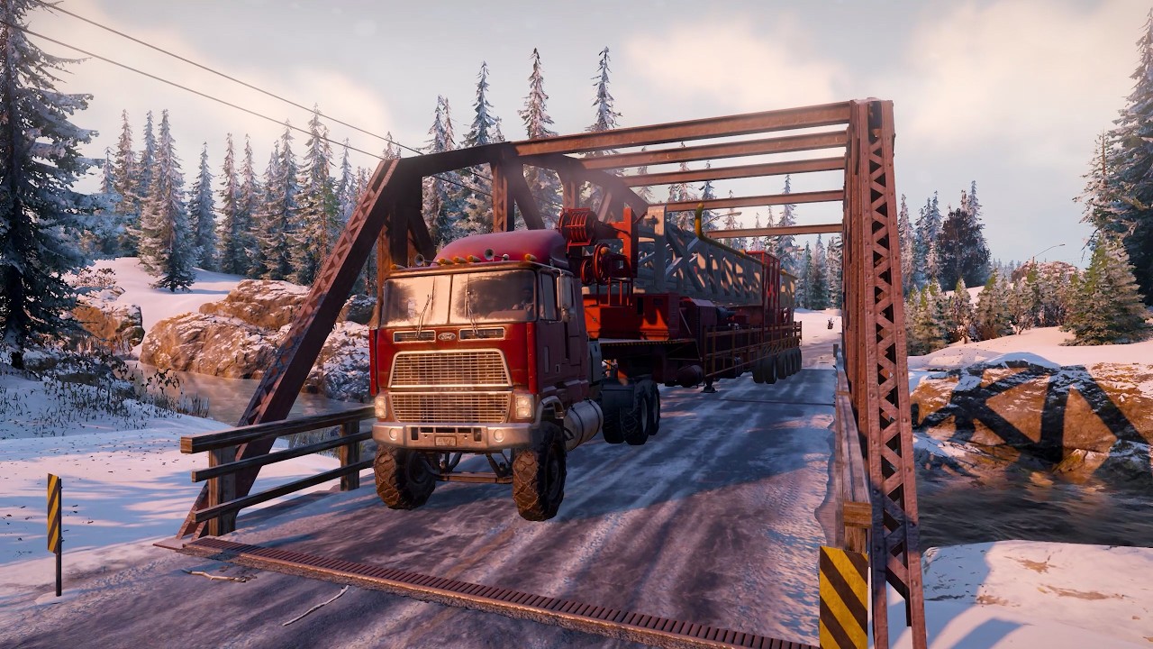 Ford CLT9000 | Transporting the Oil Rig Salvage trailer | SnowRunner ...