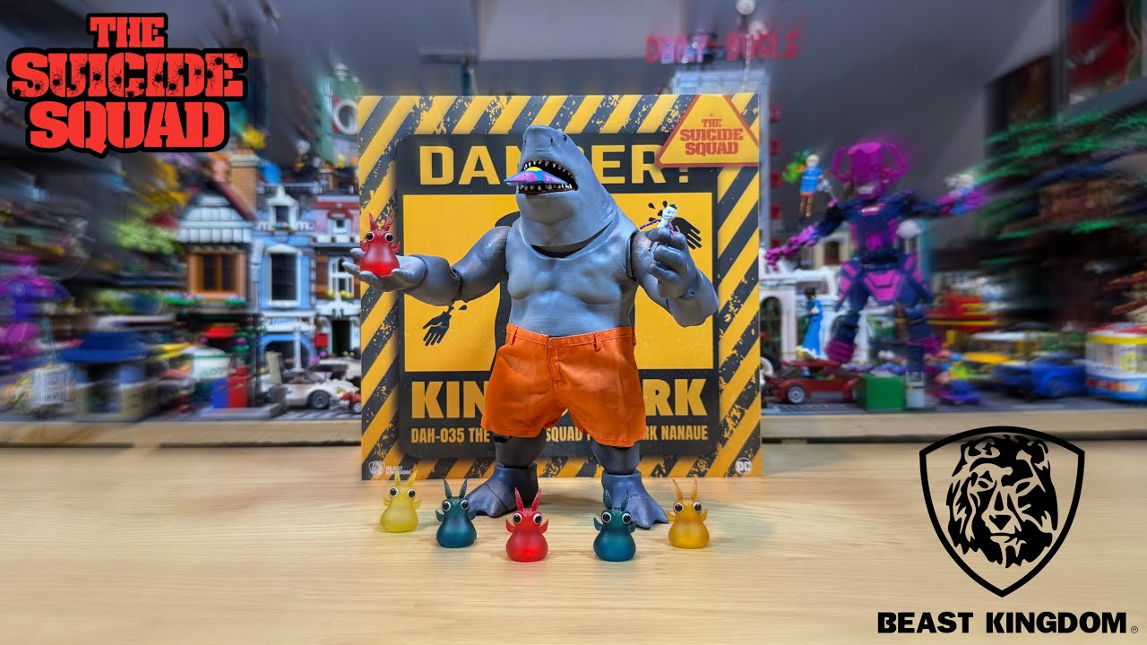 REVIEW DE LA FIGURINE BEAST KINGDOM : KING SHARK (DAH 035) THE SUICIDE ...