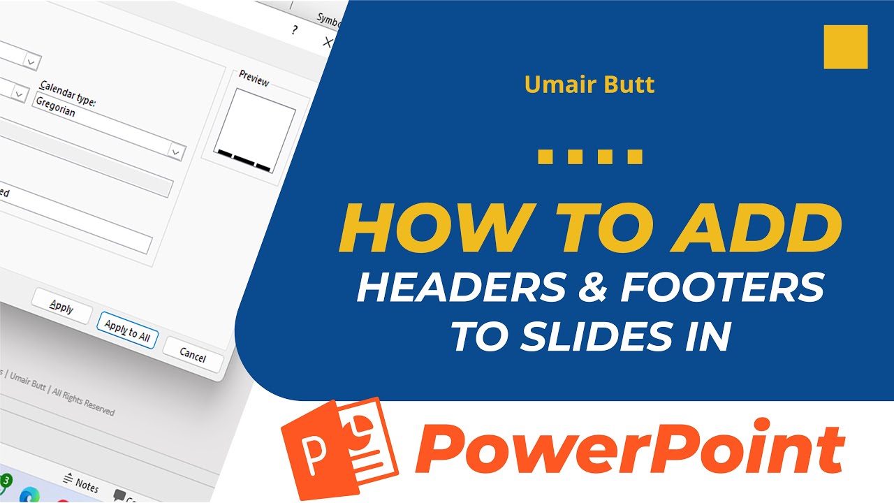 How To Add Headers And Footers To Slides In PowerPoint YouTube How To Add Headers And Footers To Slides In PowerPoint YouTube