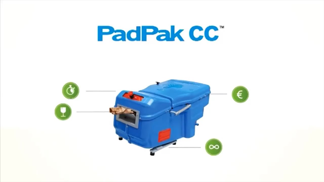 Papierpolstermaschine Padpak Compact™ - Funktion und Handhabung der Verpackungsmaschine ...