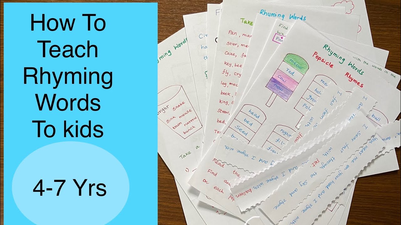 How To Teach Rhyming Words To Kids DIY Worksheets For Kids 4 7 Yrs how-to-teach-rhyming-words-to-kids-diy-worksheets-for-kids-4-7-yrs