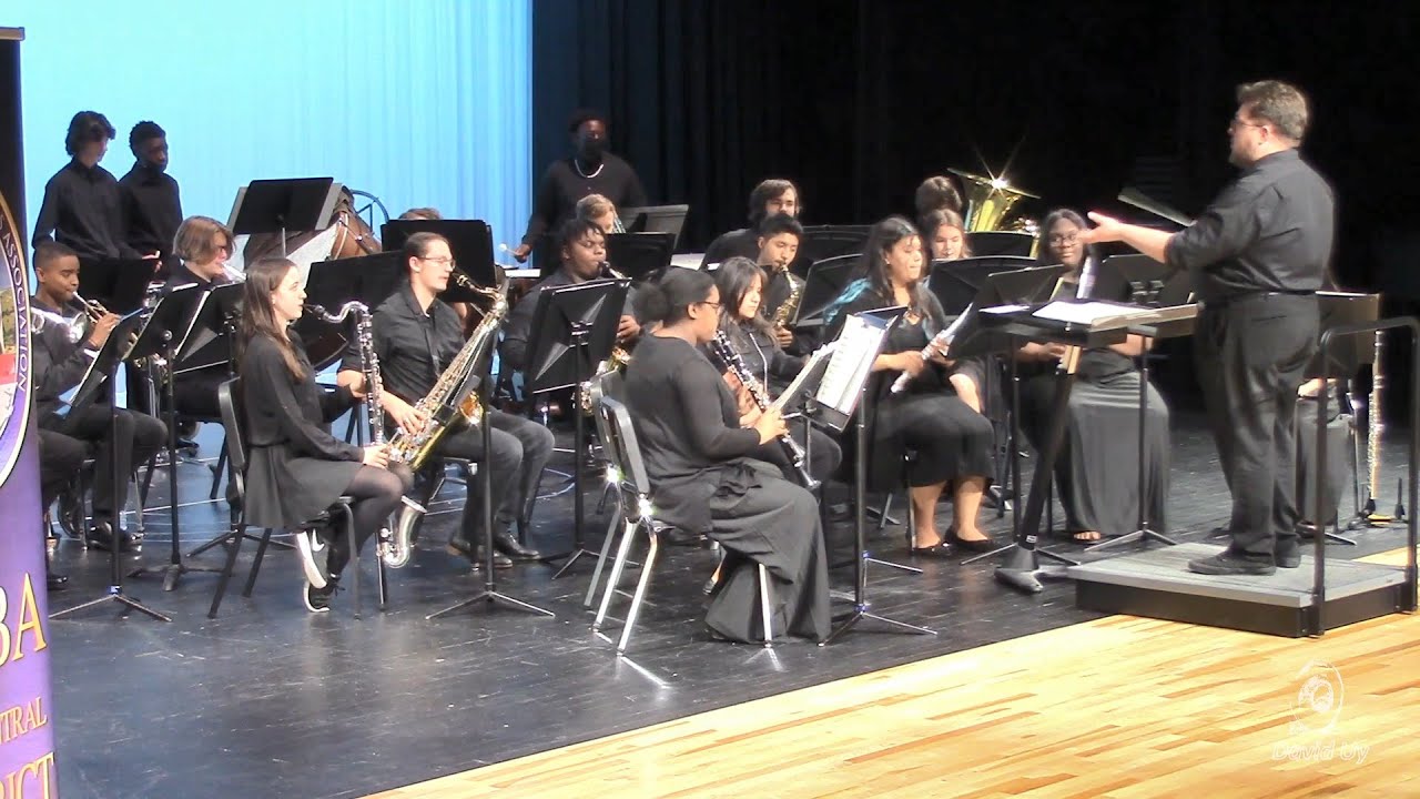 Garner Magnet High School Wind Ensemble performs March "Grandioso" on 3 ...