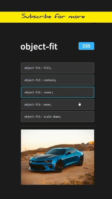 The Css Object Fit Property Html Trending Css Trendingshorts Coding Webdevelopment Cool