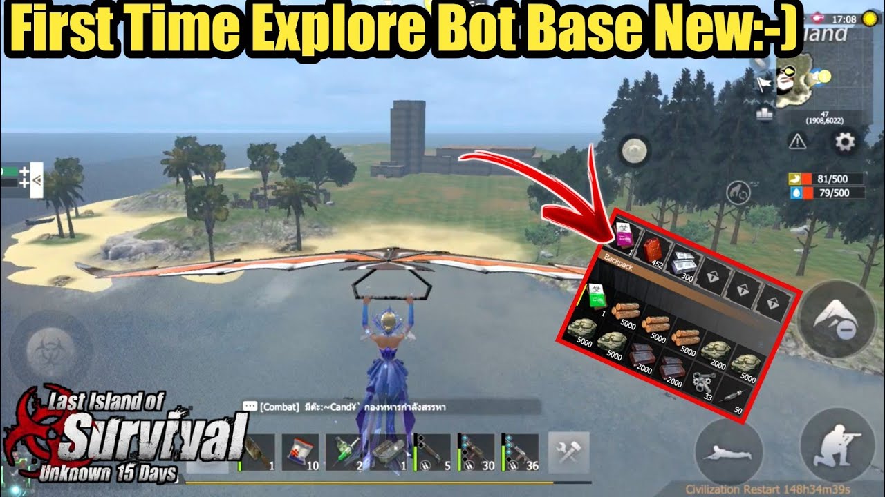 New Bot Base First time Explore|| Last Island Of Rules Survival. - YouTube