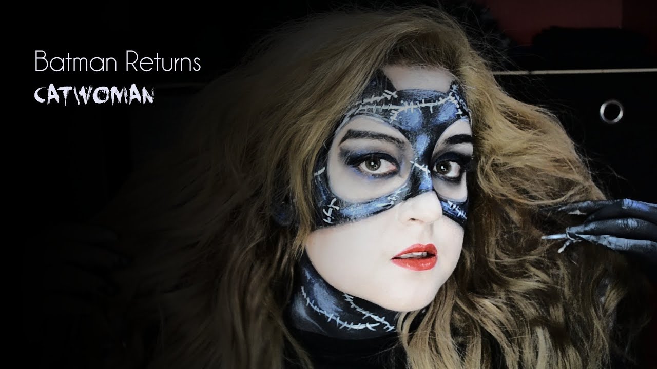 Meow! Catwoman/Gatubela Makeup Tim Burton Collab - YouTube