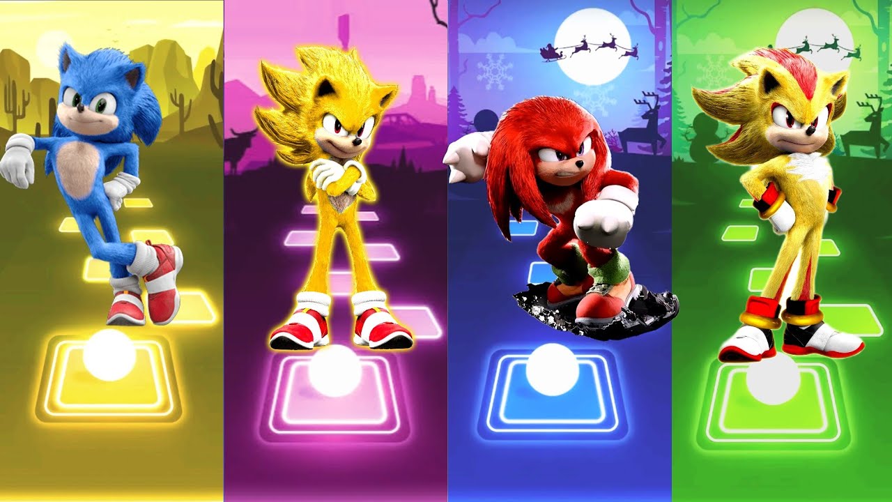 Sonic Hedgehog 🆚 Super Sonic Hedgehog 🆚 Knuckles Hedgehog 🆚 Super ...