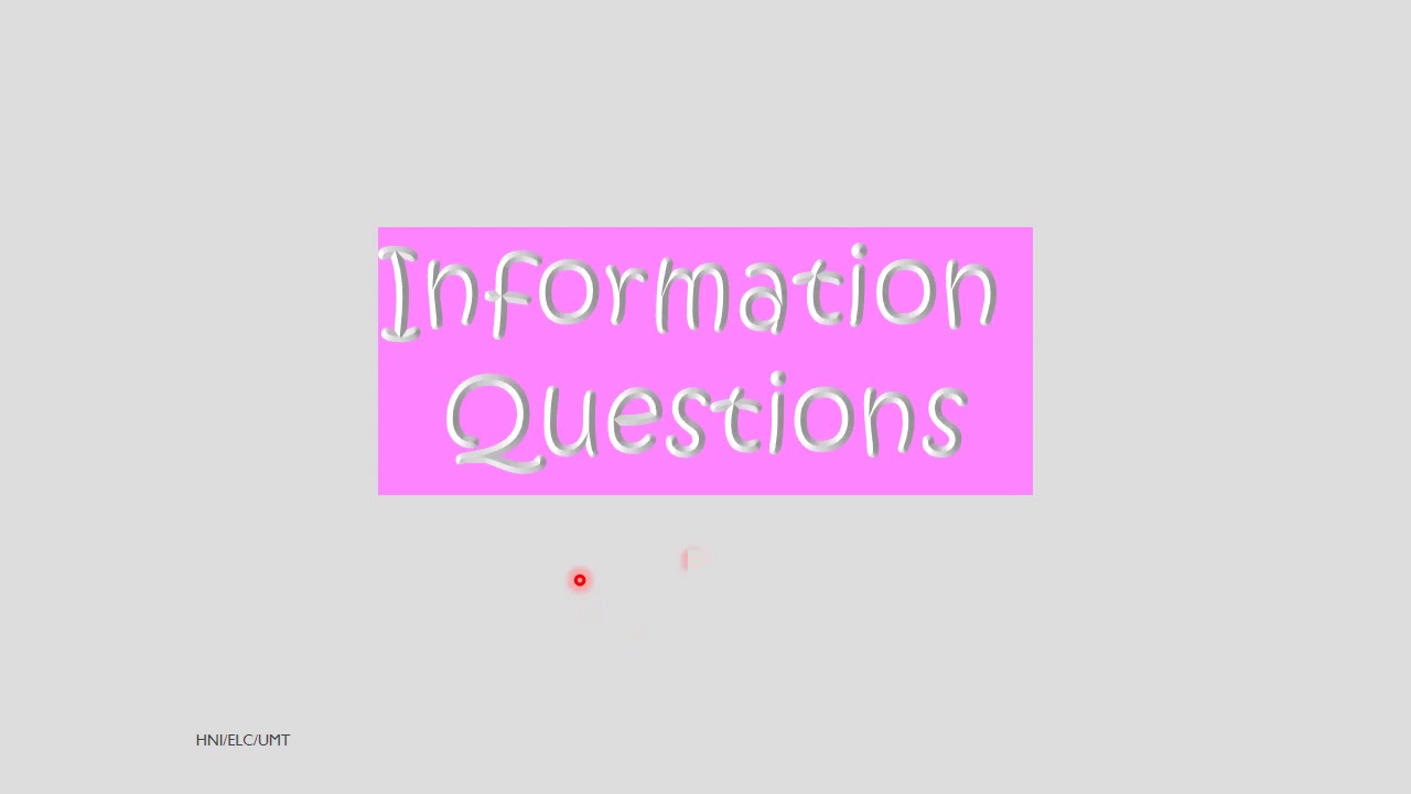 Question Formation YouTube question-formation-youtube