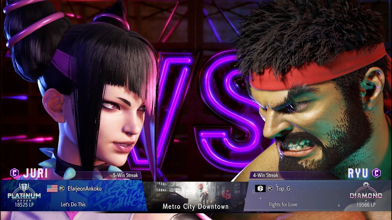 Efarjeon (Juri) vs Top_G (Ryu) | Andrew Tate? | SF6 Beta 2 Diamond ...
