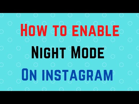 how to set dark mode on instagram android// how to enable night mode in ...