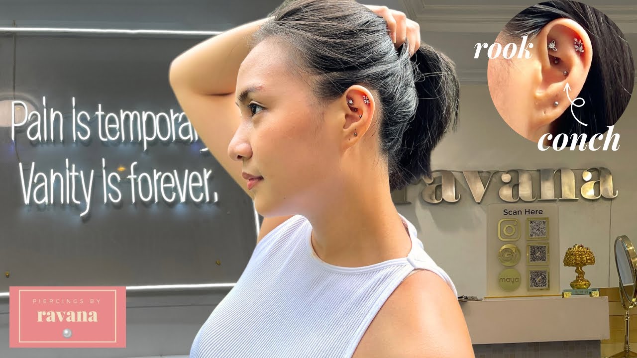 VLOG: New Piercings 💎 (Rook & Conch) + Daily Update 💌 - YouTube