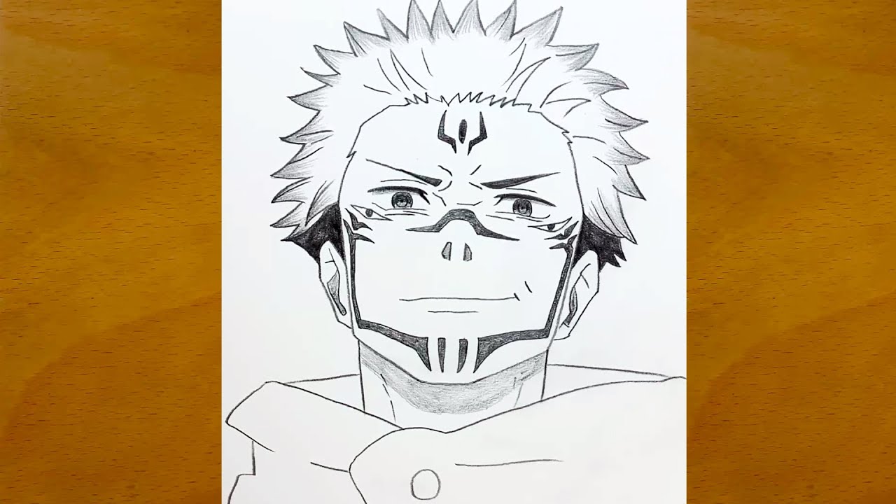 Anime Sketch | How to Draw Sukuna Step by Step | Jujutsu Kaisen Art ...
