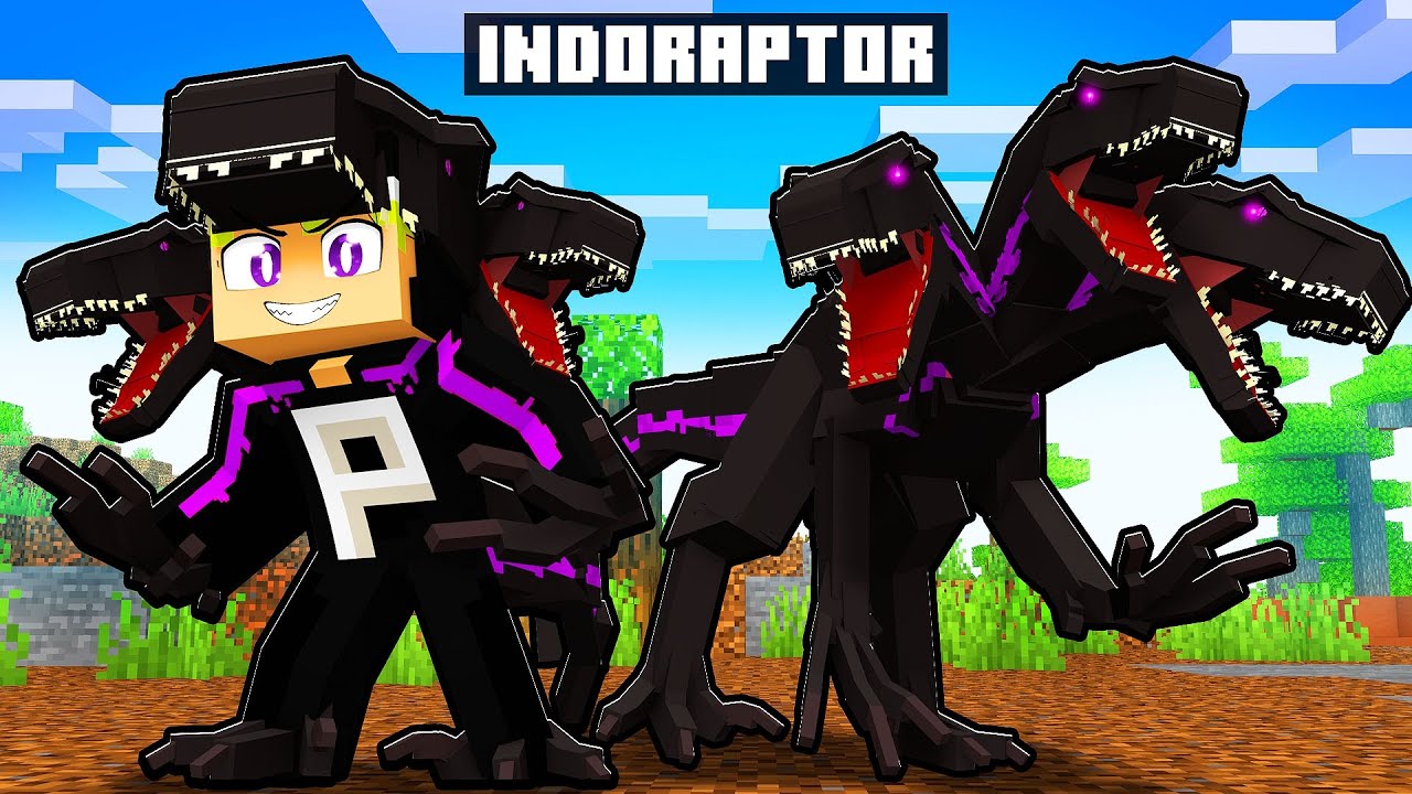 JOGANDO como um GAROTO INDORAPTOR MUTANTE no Minecraft - YouTube