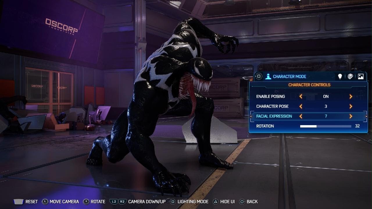 Marvel's Spider-Man 2 - All of Venom's Poses & Facial Expressions in ...