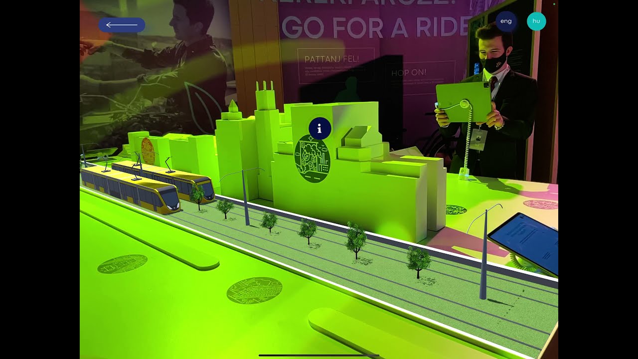 City Scale model brought to life with AR - YouTube