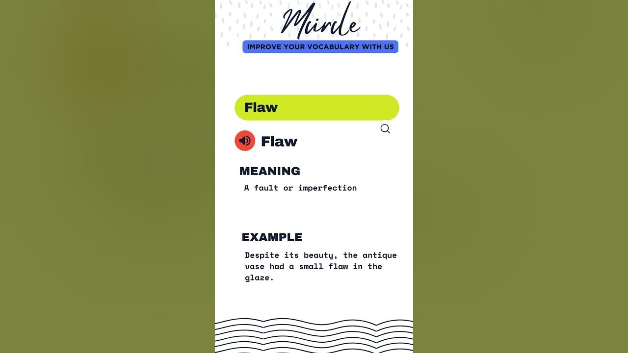 Meaning Of Word FLAW shortvideo english learning YouTube meaning-of-word-flaw-shortvideo-english-learning-youtube