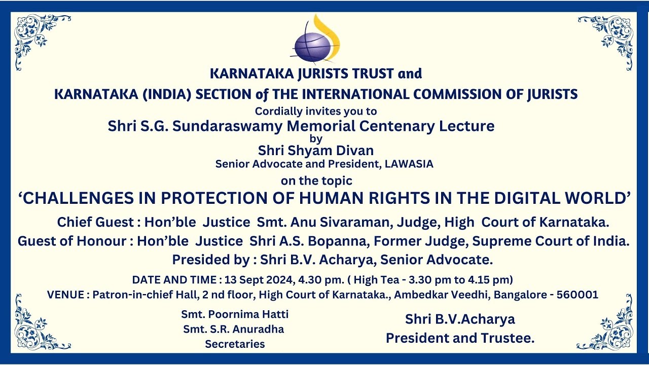 Challenges in Protection of Human Rights in the Digital World | Shri ...