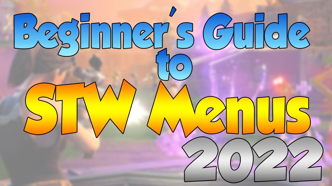 Beginner's Guide to Menus in STW - YouTube