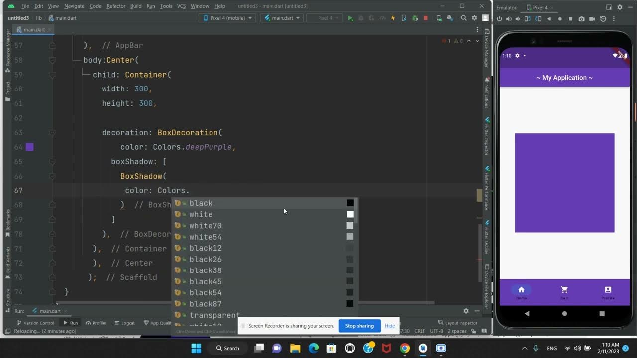 شرح خاصية boxshadow في الـ flutter - YouTube