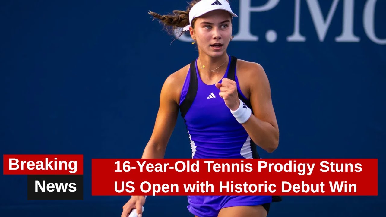 16-Year-Old Tennis Prodigy Stuns US Open with Historic Debut Win - YouTube