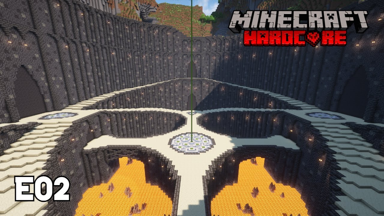 I Built a GIANT Underground Base in Hardcore Minecraft - YouTube