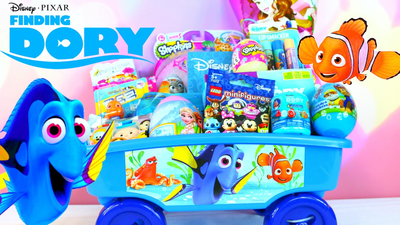 Disney PIXAR FINDING DORY BIG TOYS SURPRISE WAGON - YouTube