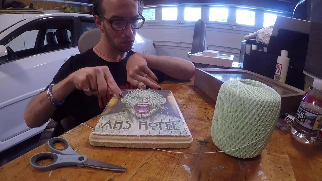 American Horror Story Hotel String Art - YouTube
