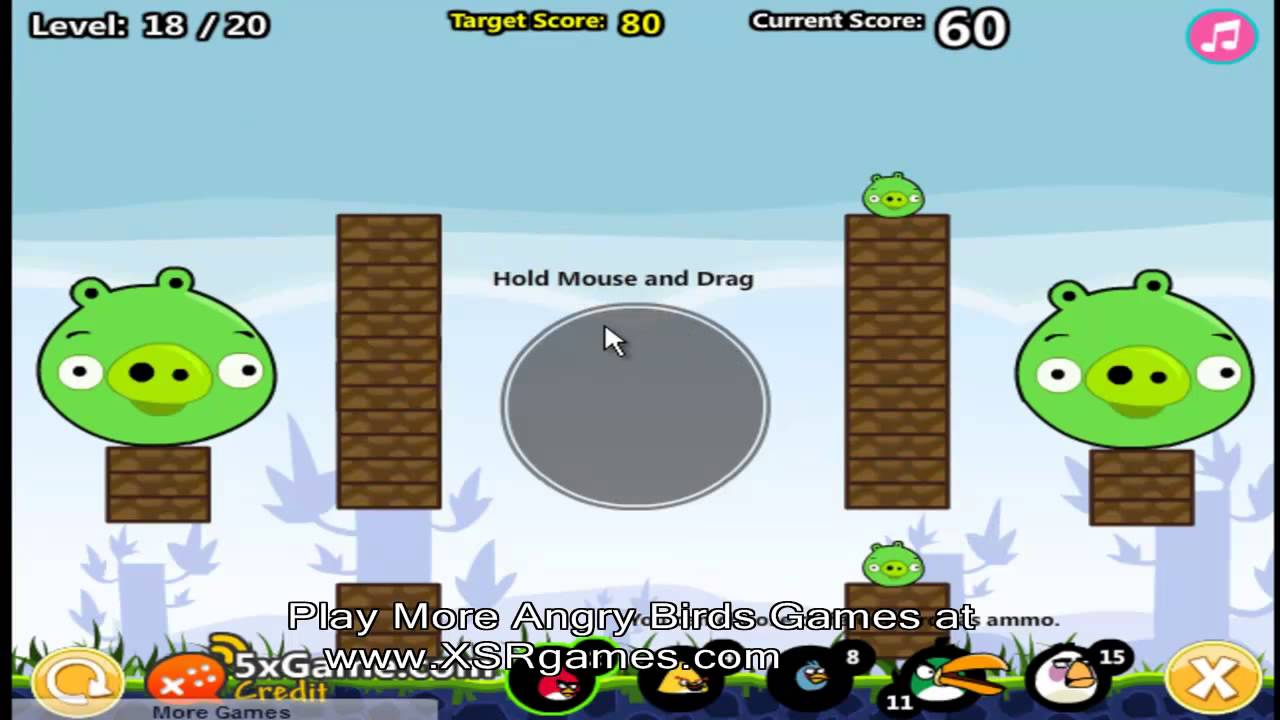 Angry Birds Canon 1 Level 18 - YouTube
