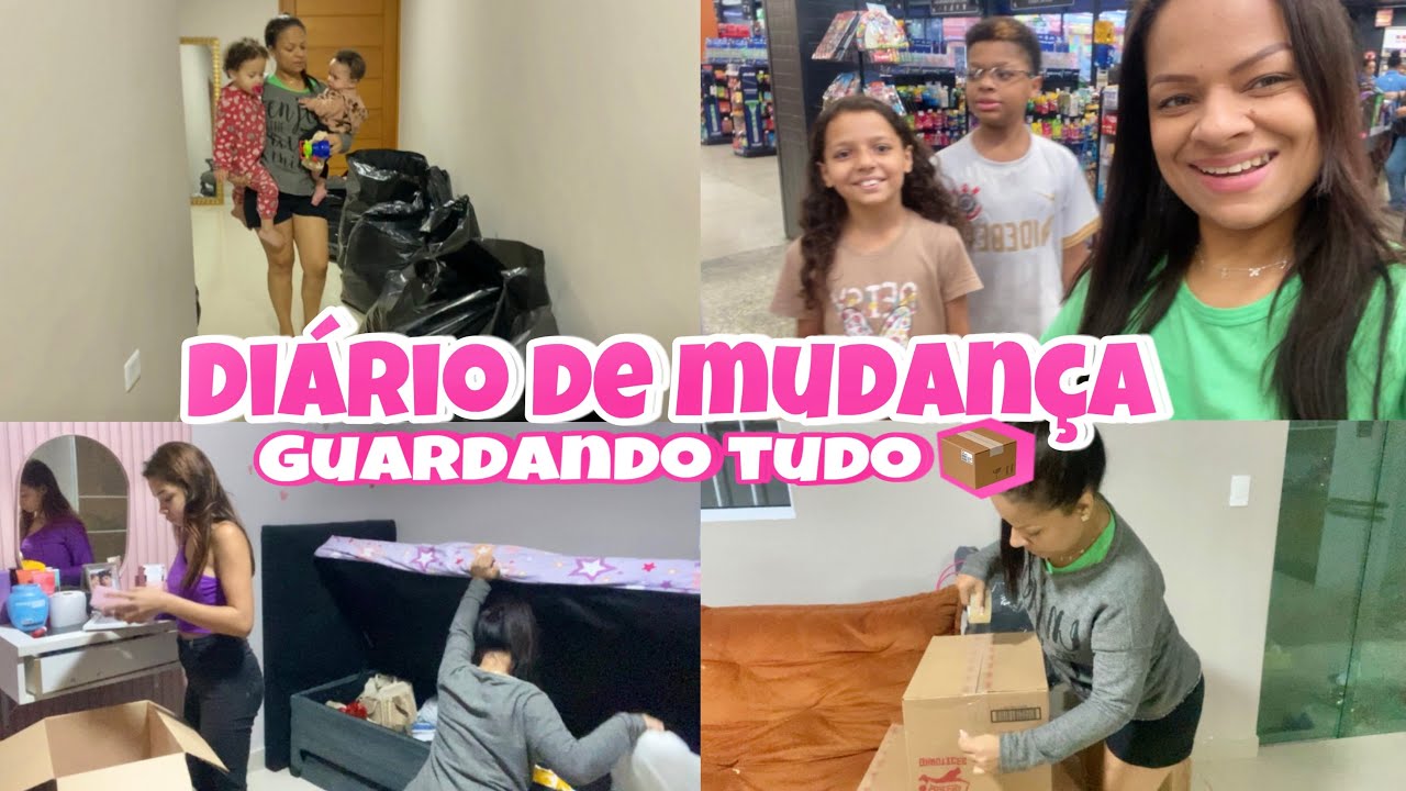 MUDANÇA DE UMA MAE SOLO - SAIMOS ATRÁS DE CAIXAS 📦 COMECEI A GUARDAR ...