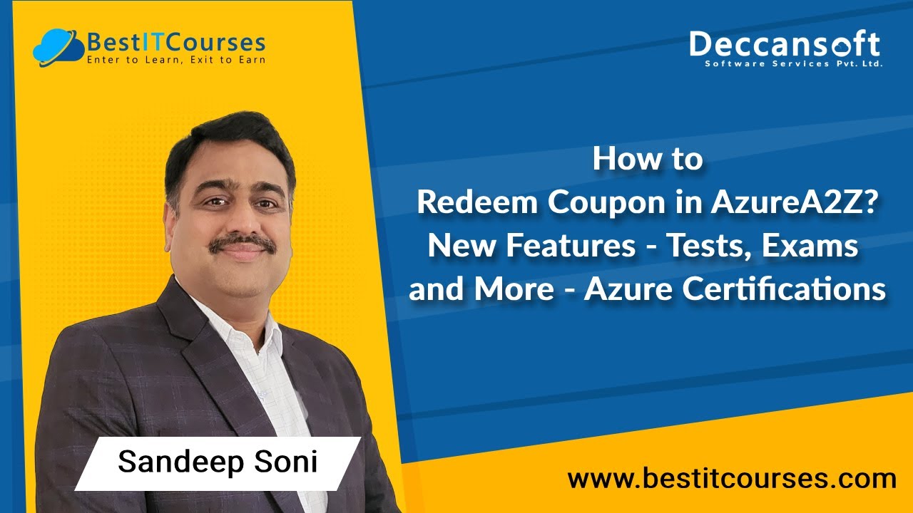 How to Redeem Coupon in AzureA2Z? - New Features - Tests, Exams and ...