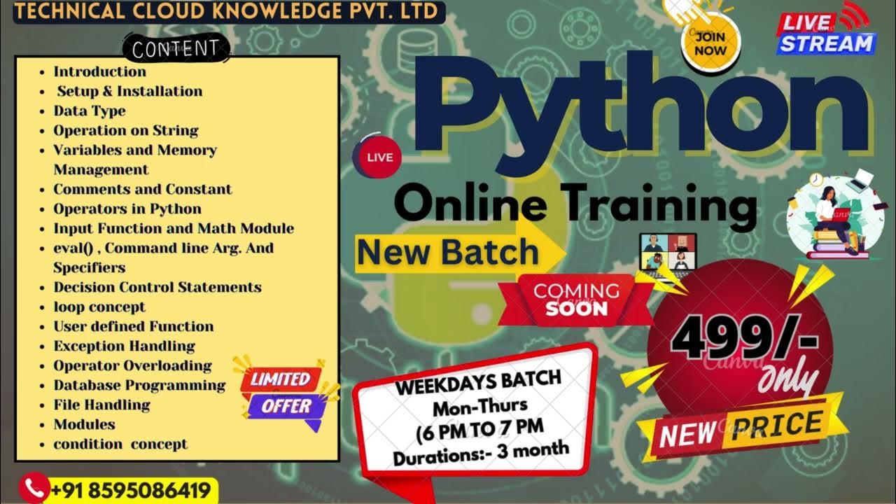 Python Live Weekdays Batch At 600 700pm Join Now Python Online Classes Weekly Mon Thurs In