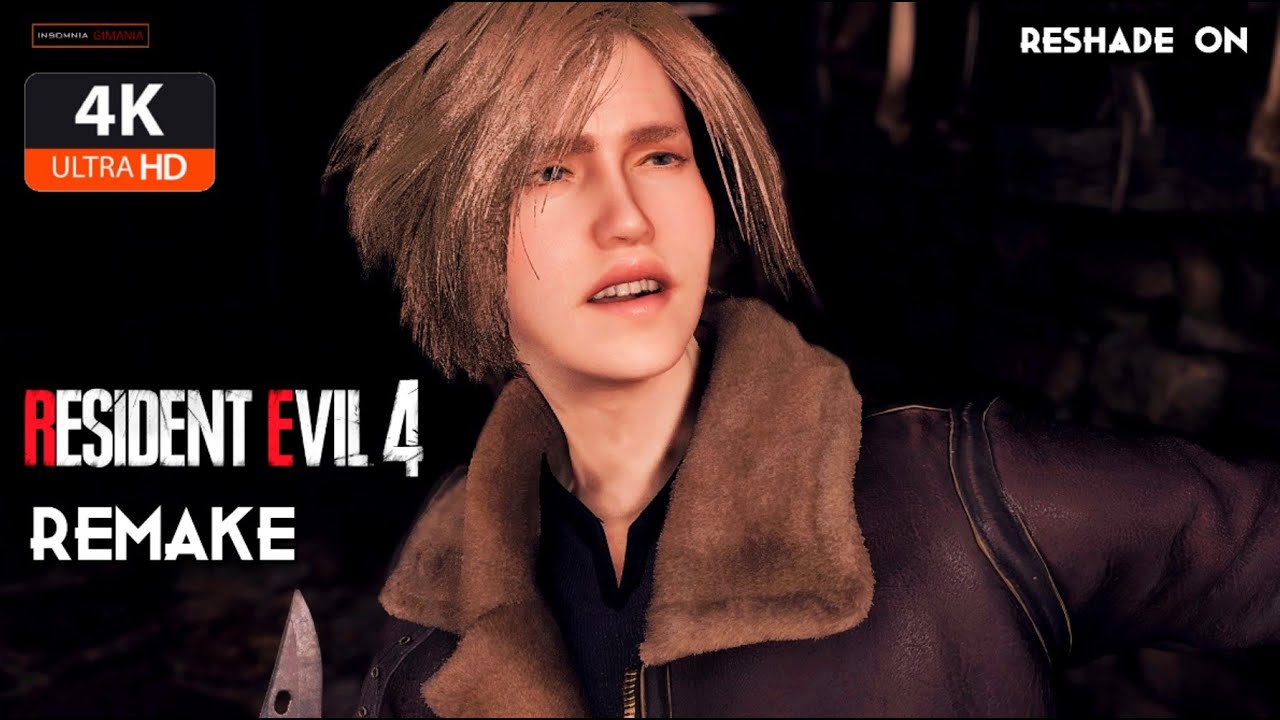 Beautiful Female Leon Resident Evil 4 Remake MOD Gameplay % - YouTube