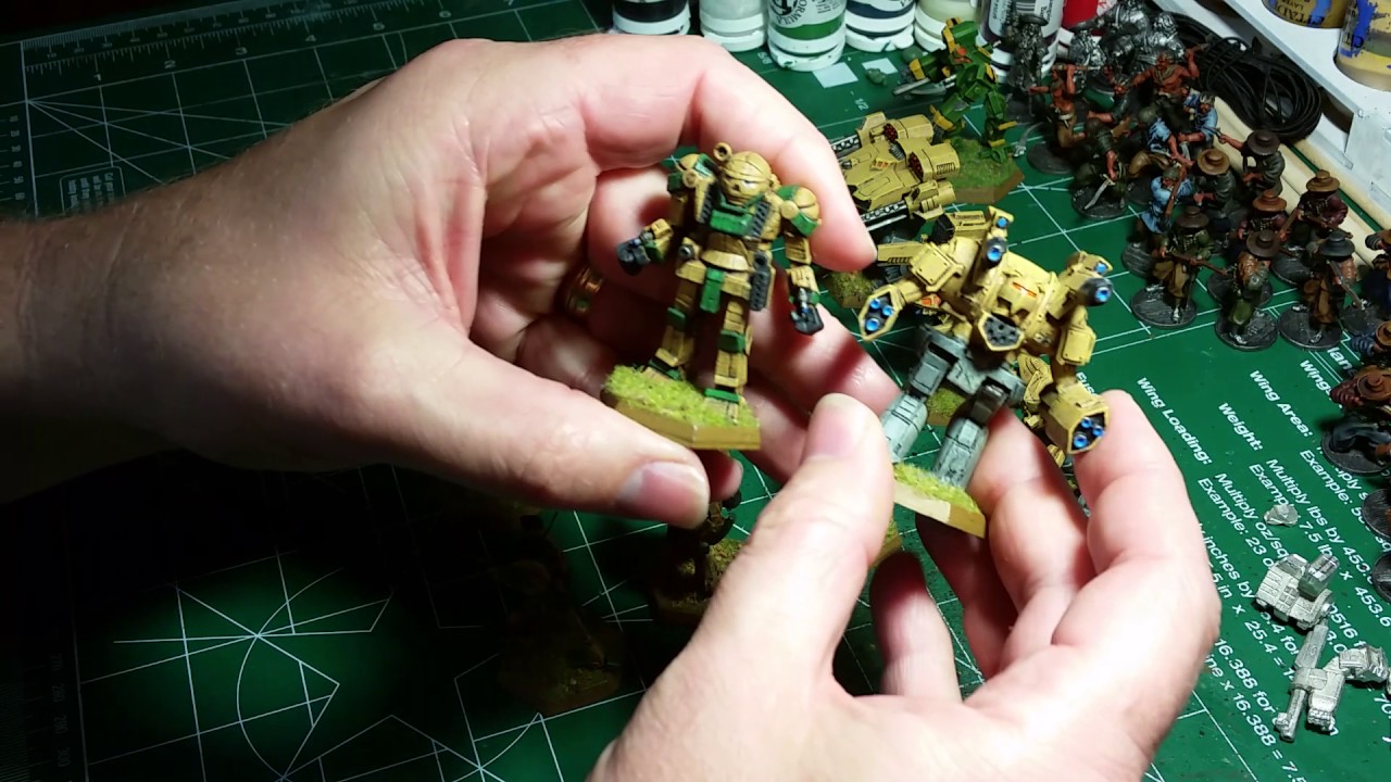 Update: Battletech Unseen mechs Repainted FASA Miniatures. - YouTube