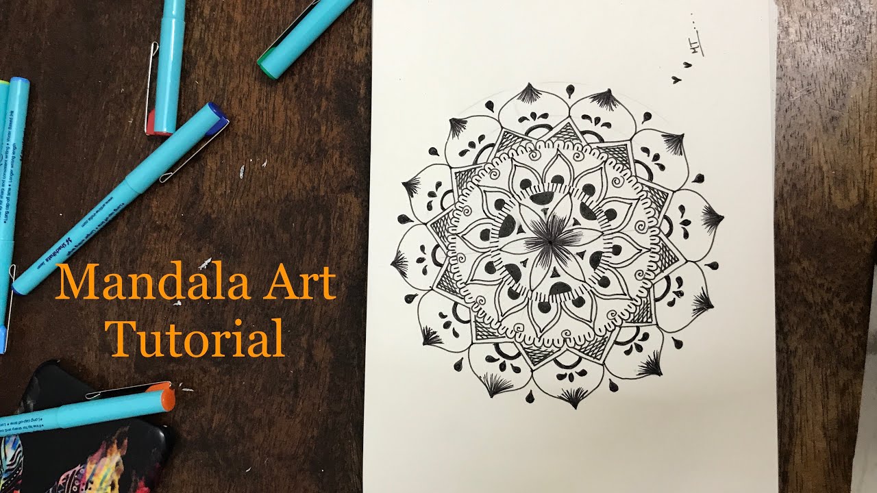 How to draw Mandala, Mandala Art Tutorial | New designs (Time lapse ...