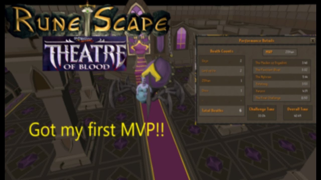 Osrs - I GOT MY FIRST MVP! #TheatreofBlood #osrs #oldschoolrunescape # ...
