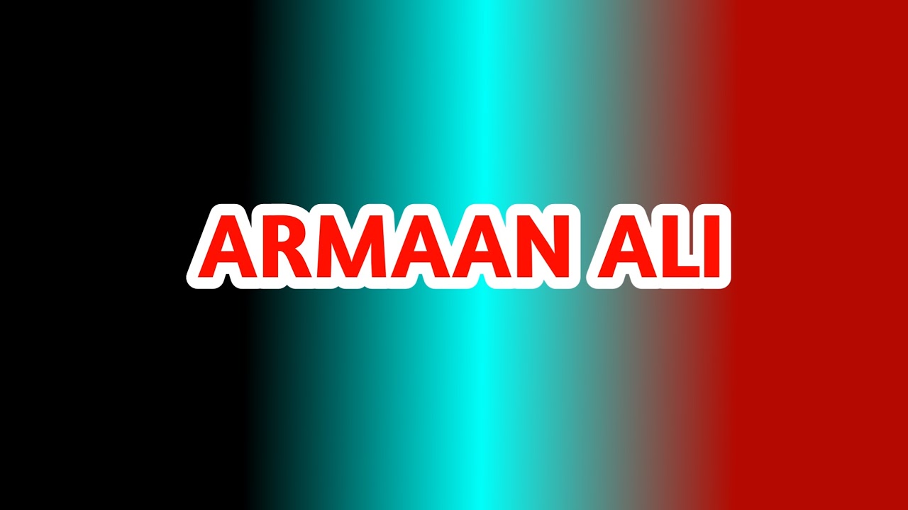 Armaan Ali Live Stream - YouTube