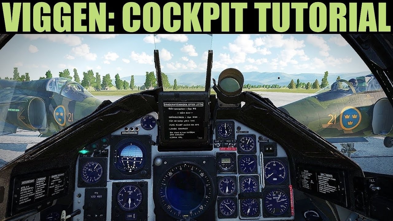 AJS37 Viggen: Cockpit Familiarization Tour Tutorial | DCS WORLD - YouTube