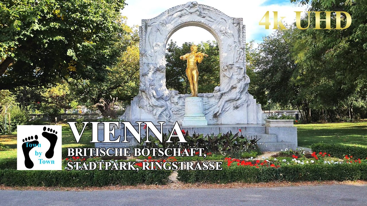 Vienna, Wien, Britische Botschaft, Ringstraße, Austria City Walk, 4k ...